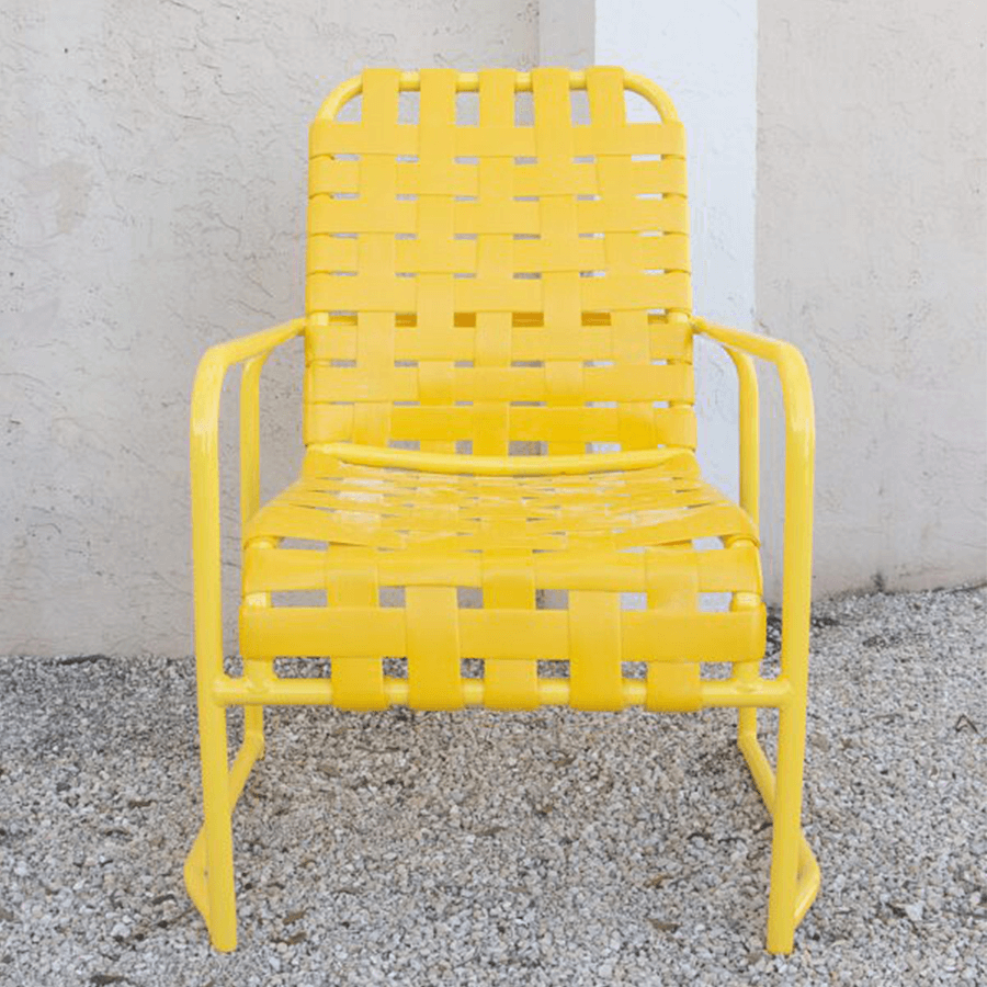 Vinyl Strap Patio Chairs