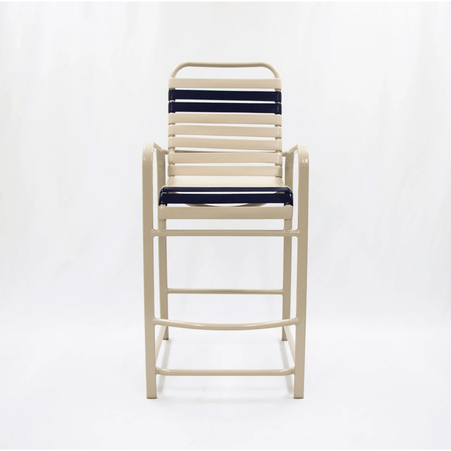 Resort Vinyl Strap Patio Bar Stool - Pool Furniture Supply