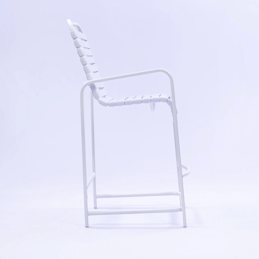 Resort Vinyl Strap Patio Bar Stool - Pool Furniture Supply