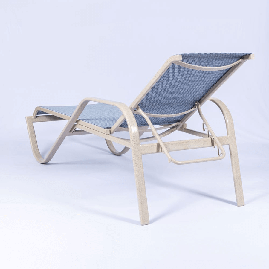 Waterfront Sling Pool Chaise Lounge - 16” Elevated Seat Height - Pool ...