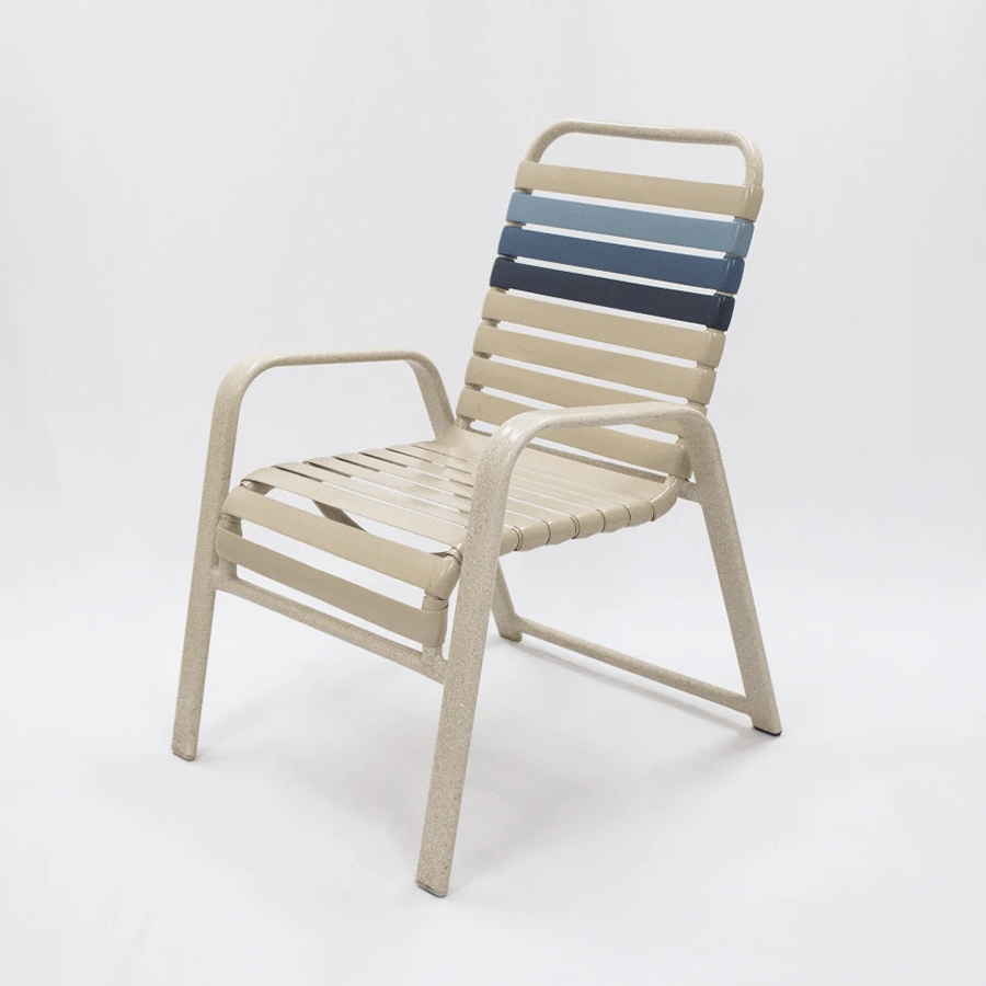 Waterfront Vinyl Strap Patio Dining Chair - Pool Furniture Supply ...
