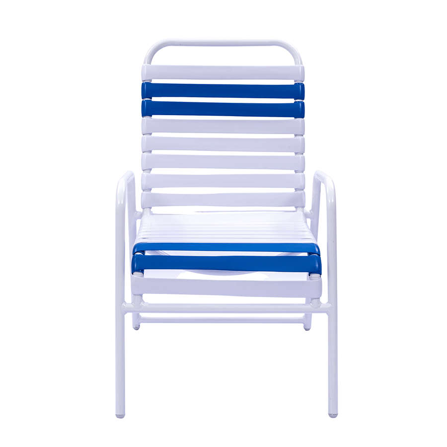 St. Maarten II Vinyl Strap Patio Dining Chair - Pool Furniture Supply