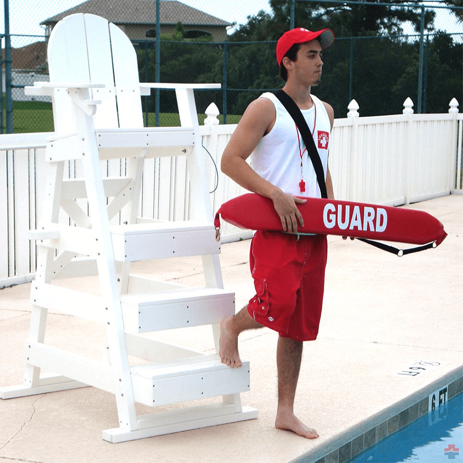 50” Pool Lifeguard Chair with Steps – Pool Furniture Supply