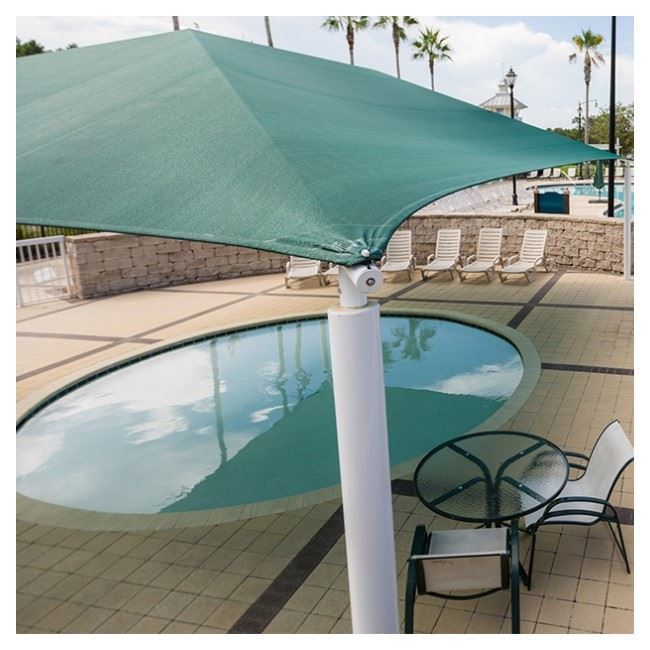 20′ Quick‑Ship Square Shade – Pool Furniture Supply