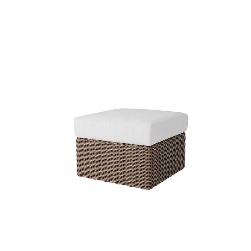 Boulevard Wicker Ottoman - Pool Furniture Supply
